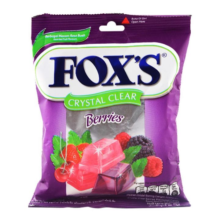 Fox's Crystal Clear Berries Candies Pouch, 90 gm | Daraz.pk