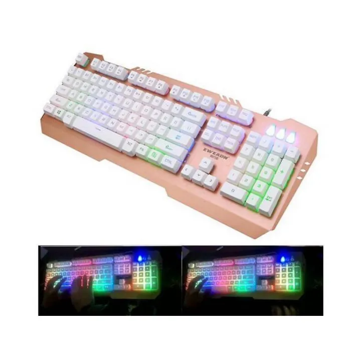 Semi Mechanical RGB Gaming Keyboard Metallic Premium Quality | Daraz.pk