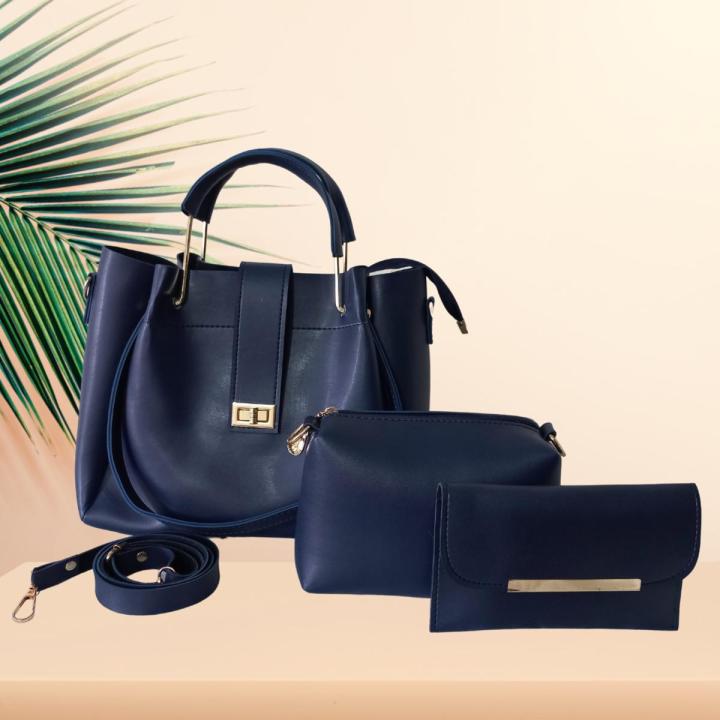 Best 3 piece large Handbag set Hand Bags for Women Girls and Ladies ...