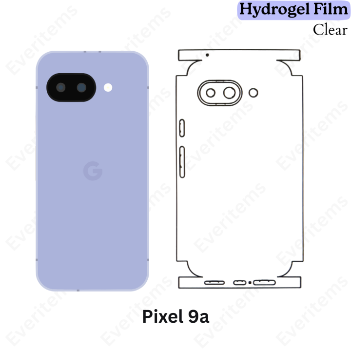 Google Pixel 9a Clear Hydrogel Film / Back Sheet | 360° Protection | HD ...