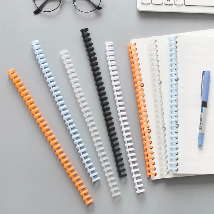 Spiral Binding Combs Binding Clips Notebook Supplies 30 Holes Circles ...