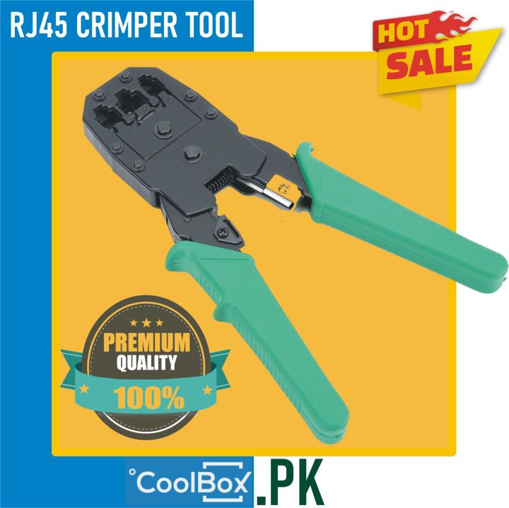 Crimping Tool for 4P/6P/8P, RJ-11/RJ-12/RJ-45 Network and Telephone ...