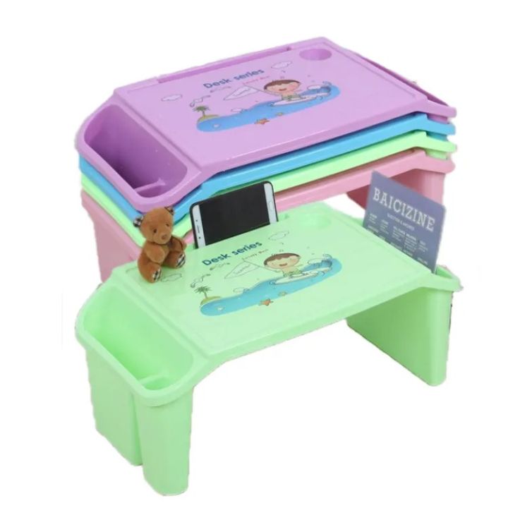 Versatile Portable Plastic Table for Children and Adults | 2-in-1 Study ...