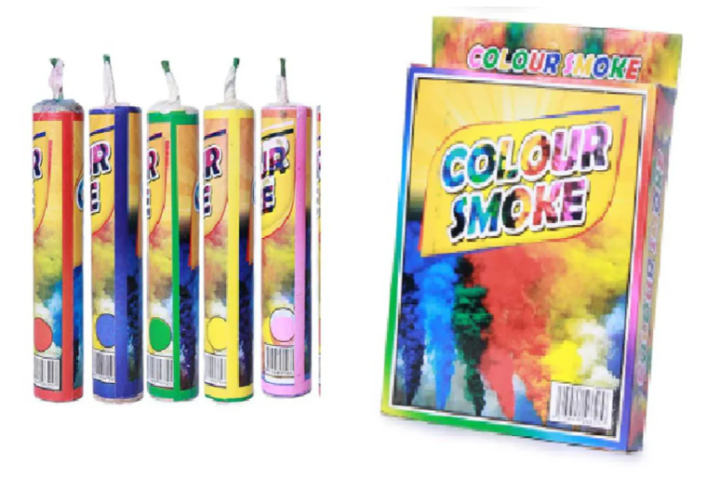 Pack of 5 Color Smoke_Bomb Artificial Color Smokes Shell for ...