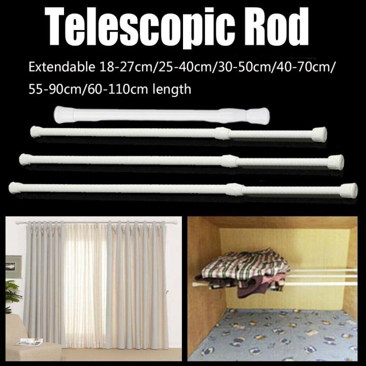 Useful Loaded Hanger Durable Spring Load Curtain Telescopic Pole ...
