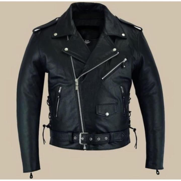 Biker Leather jacket, Old Money Jacket | Daraz.pk