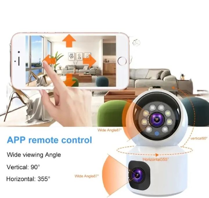 Dual lens camera V380 Pro Dual Lens Remote CCTV Security Camera best ...