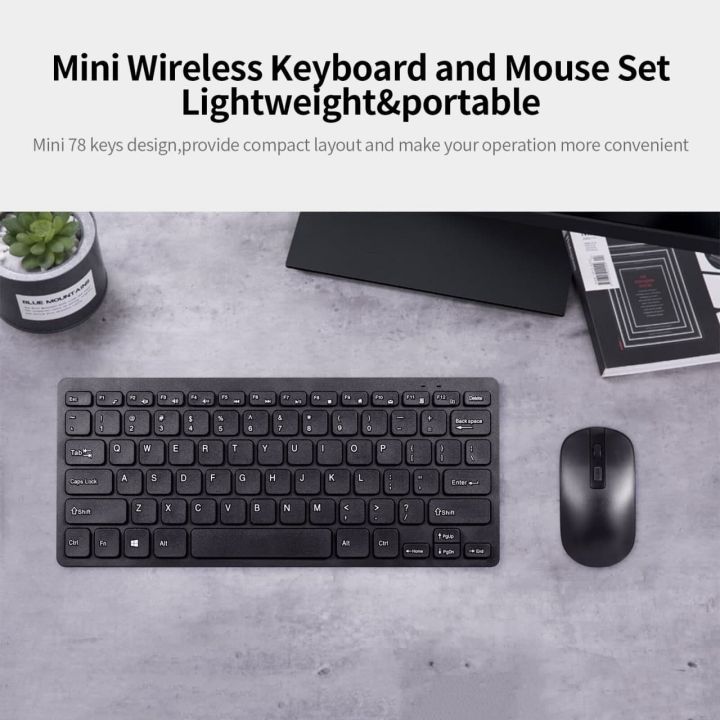 Keyboard Mouse Combo 2 4g Wireless 78 Key Mini Keyboard And Mouse Set Daraz Pk