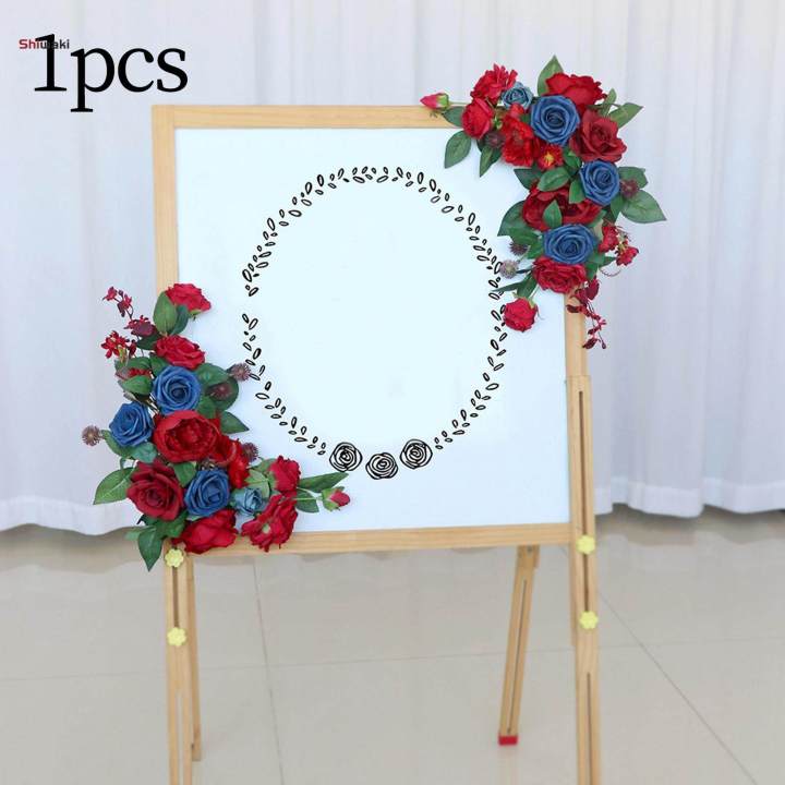 Artificial Wedding Arch Flowers Hanging Floral Garland Artificial Rose ...