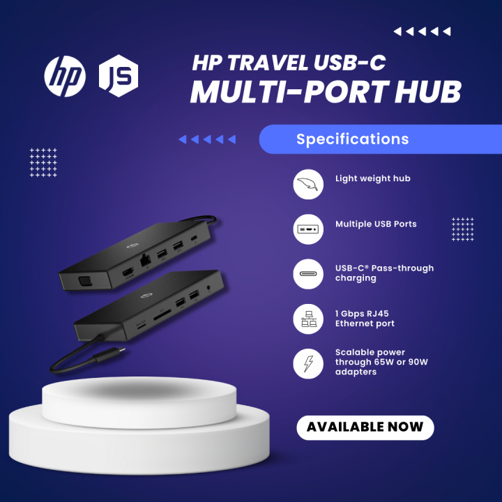 HP Travel USB-C Multi Port Hub | Daraz.pk
