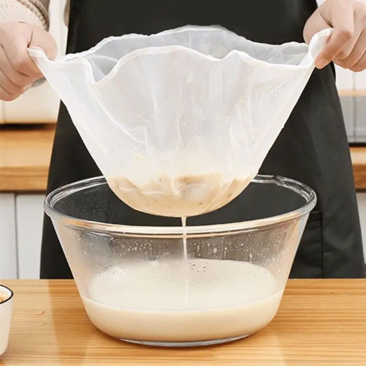 Home Bowl Shape Soy Milk Filter Bag Oval Multifunction Soy Milk ...