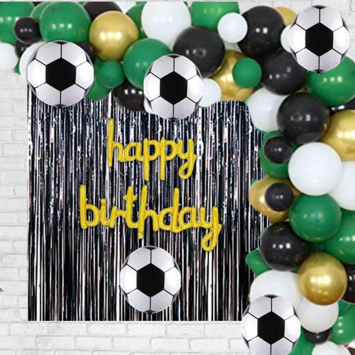 Football Happy Birthday Themed Party Supplies 113 Pcs Set for Men Women ...