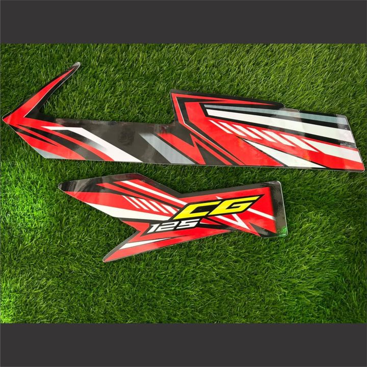 Tanki Side Sticker for 125 | Red And White | 2026 Model | tanki decals ...