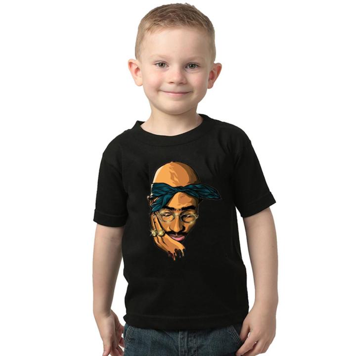 Tupac 2pac Printed Boys Baby T-shirt Hip Hop Style Streetwear Kids Tee ...