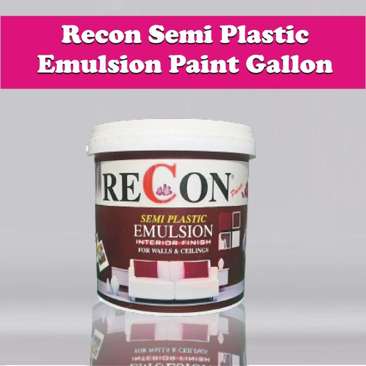 Recon Semi Plastic Emulsion Paint Gallon | Daraz.pk