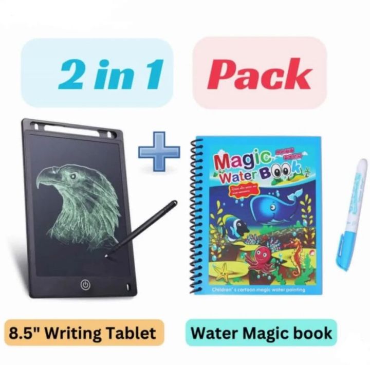 Toys Magic Water Book and LCD Writing Tablet Set Best Gift to your kid ...
