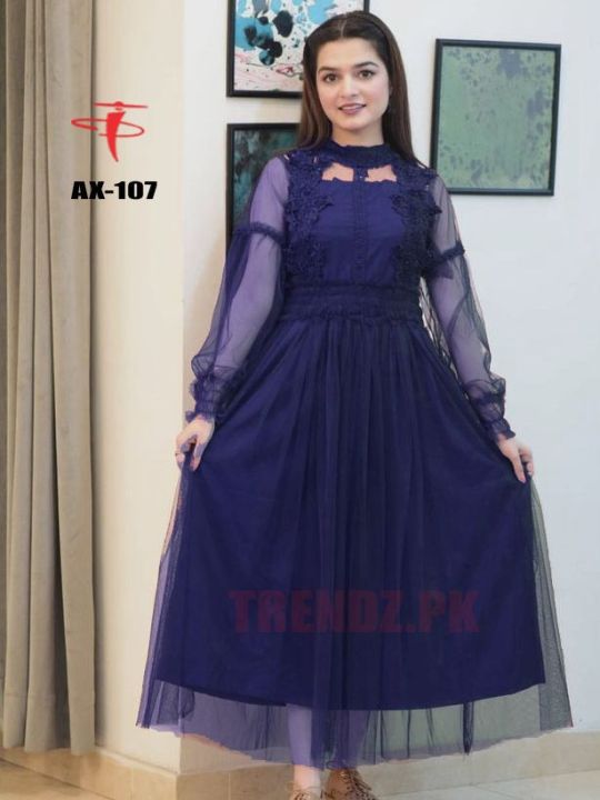 Trendz.Pk Fine Net Fancy Maxi For Girls/Ladies Ax-107 - Stay Stylish ...