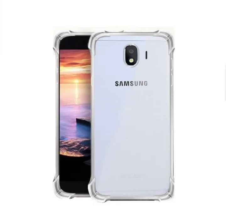 Samsung J4 Back Cover Transparent Soft Bumper Clear 6D Silicon Jelly ...