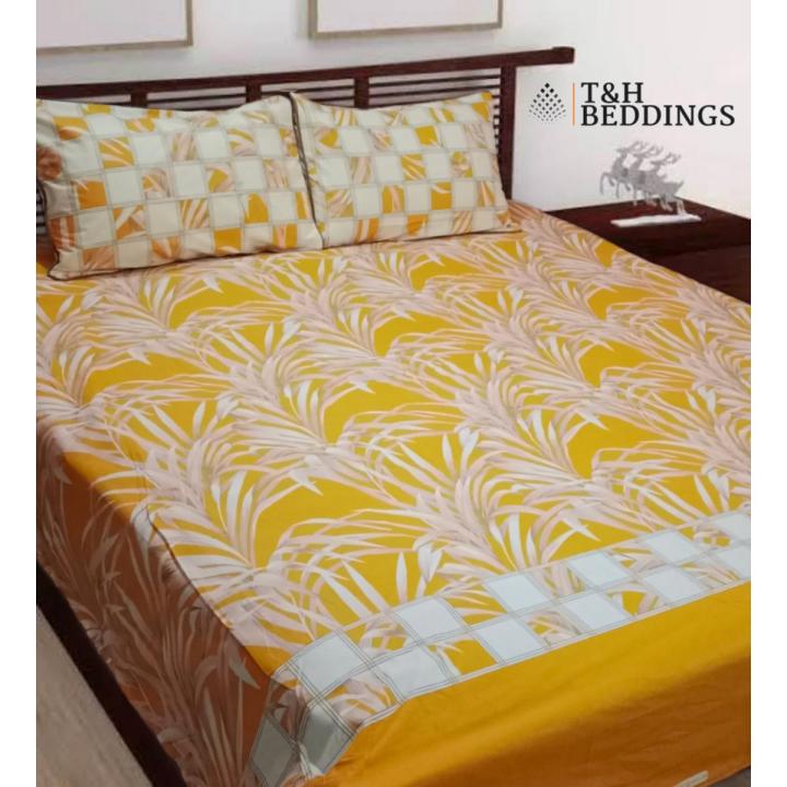 Printed Cotton Bedsheet with Pillowcase Set | Daraz.pk