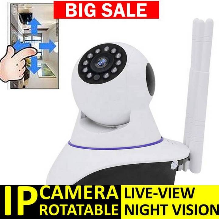 Wireless HD WiFi IP Camera Indoor with Clear Night Vision Triple ...