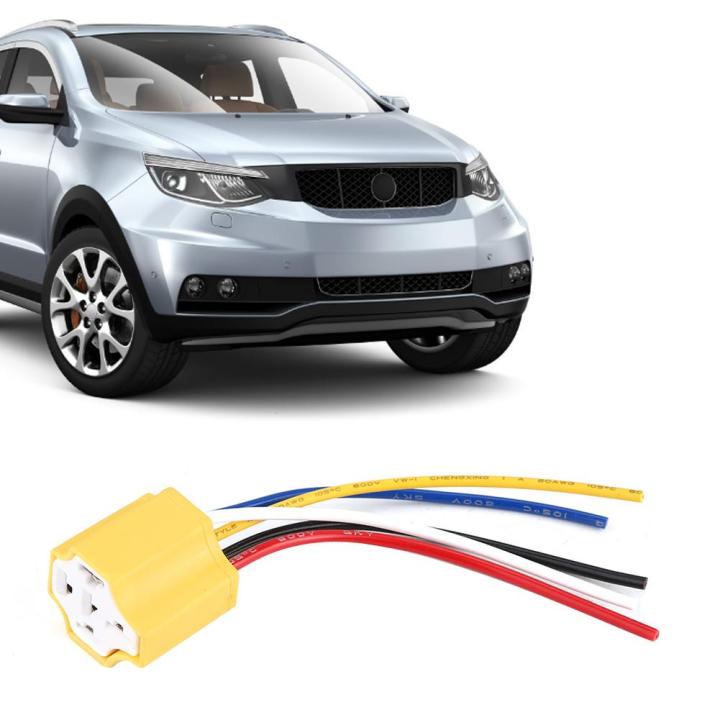 Ceramic 5 Pin Automotive Car Harness Relay Socket 30-100A Automobile ...