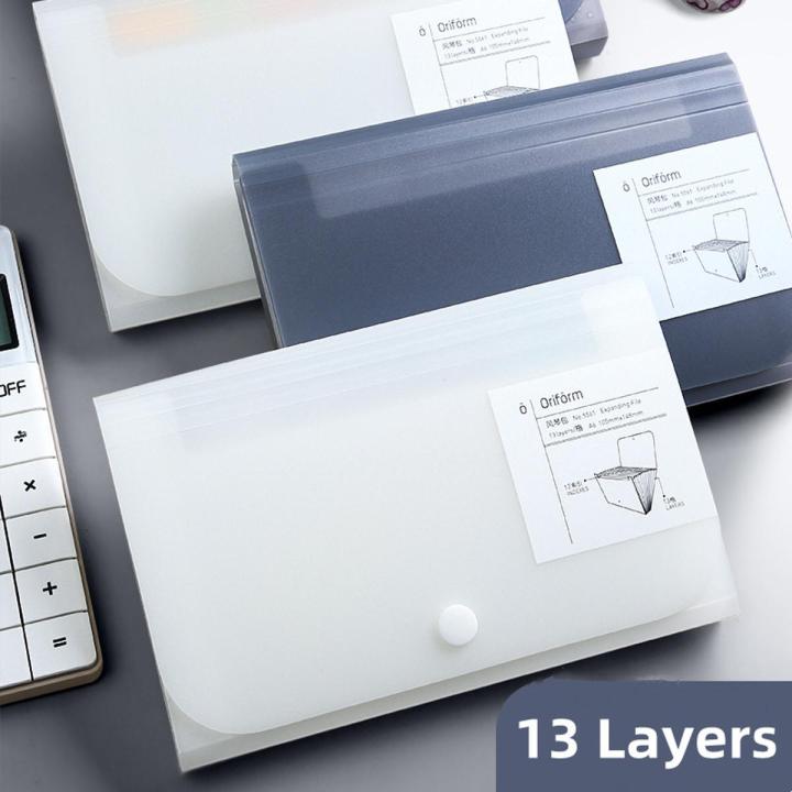 Panda Online A6 Stickers Storage Bag 13 Layers Mini Expanding File ...