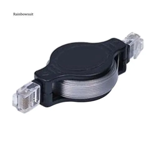 【RB 4.9FT Portable Retractable RJ45 Ethernet Wire LAN Cord Internet ...
