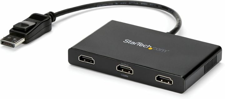 StarTech.com 3-Port Multi Monitor Adapter DisplayPort 1.2 to 3x HDMI ...