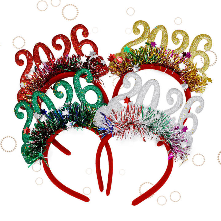 Adjustable 2026 Hair Hoop Long-Lasting New Year Headband Fade Resistant ...