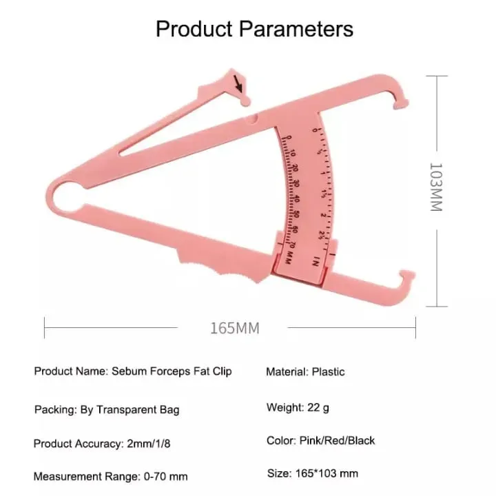 Body Fat Caliper for Body /Skinfold Calipers for Accurately Measuring ...