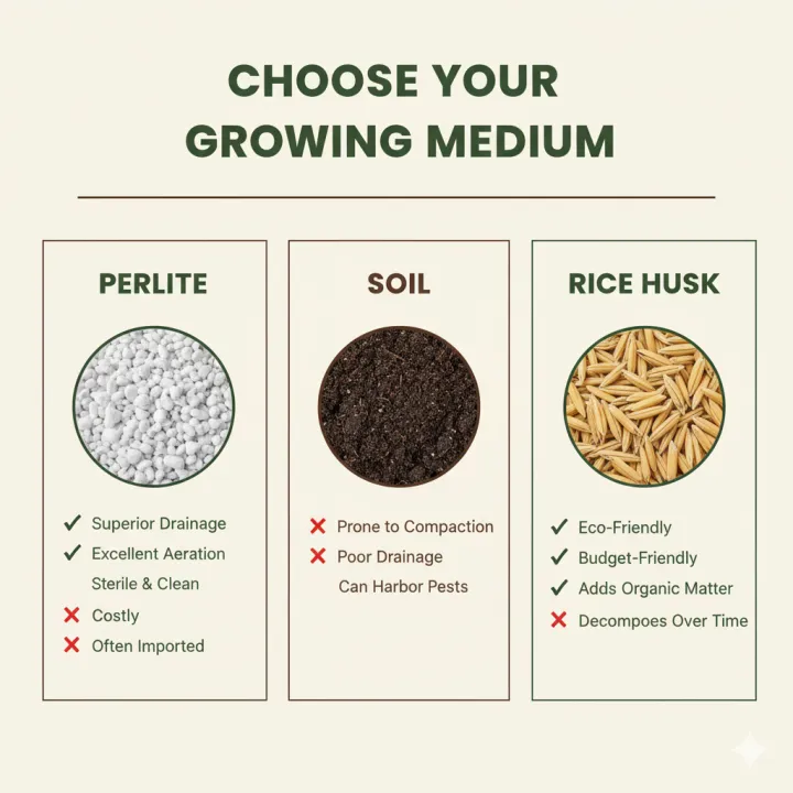 0.5kg – 8kg | Perlite & Rice Husk Deal | Soil Aeration Combo | For ...