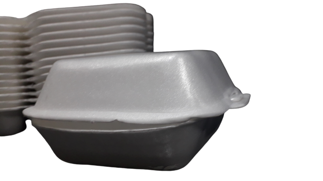 Pack of 25 Small Disposable Thermocol Snack Box for Burger Rice food ...
