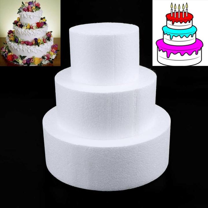Wedding DIY Party Round Mould Decor Sugarcraft Styrofoam Foam Cake ...