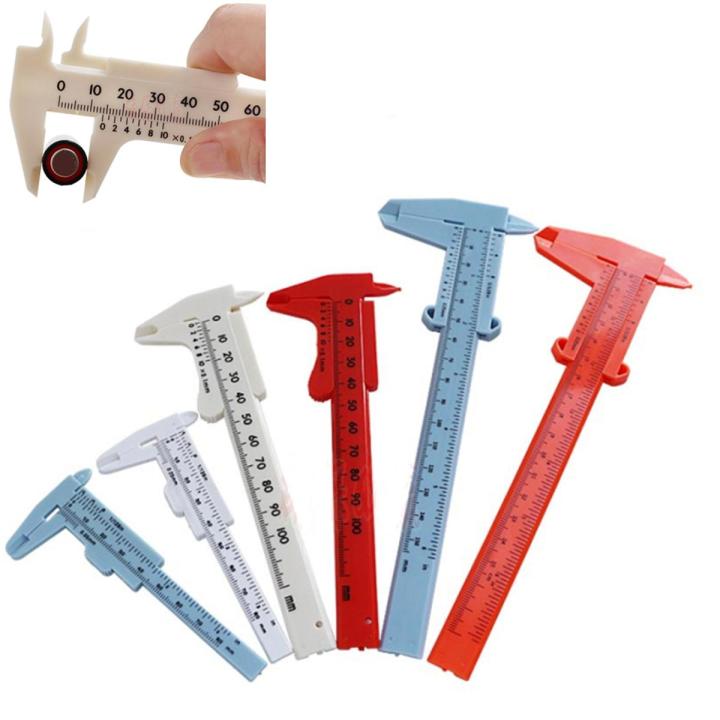0-80mm 0-150mm Double Rule Scale Plastic Vernier Caliper Measuring ...