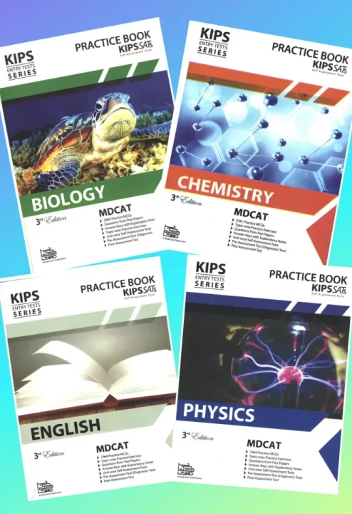 Set of 4 Practice books: Kips MDCAT Practice books set 2025 Edition ...