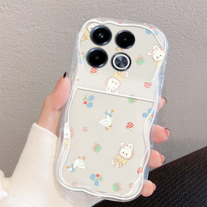 VRQR Wavy Soft Edge Phone Case For Infinix Note 40 Pro Plus Case Cute ...