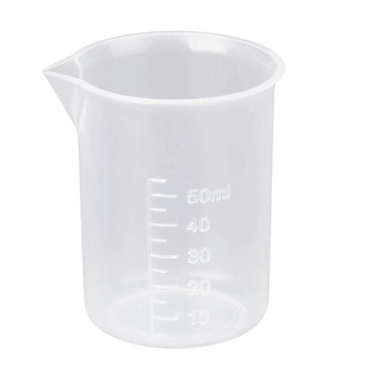 【shengxiong6525】50ml Clear Plastic Graduated Measuring Cup for Beaker ...