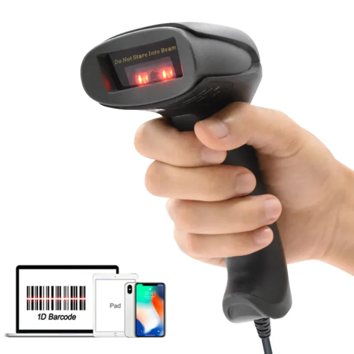 Speed-X 8400 1d Laser Handheld Barcode Scanner (Plug And Play Usb Cable ...