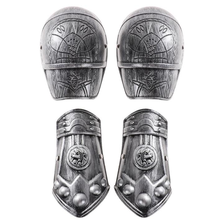 4Pcs Kids Shoulder Armor Wrist Armor Set Plastic Knight Warrior ...