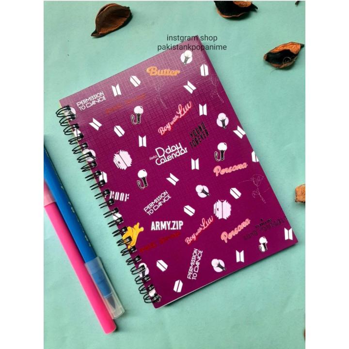BTS Spiral Notebook Jimin V Jungkook | Daraz.pk