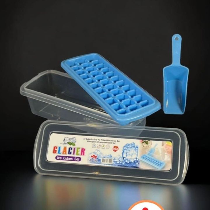 "Master the Art of Chilling: Glacier Ice Cubes Tray with Ice Lifter and ...