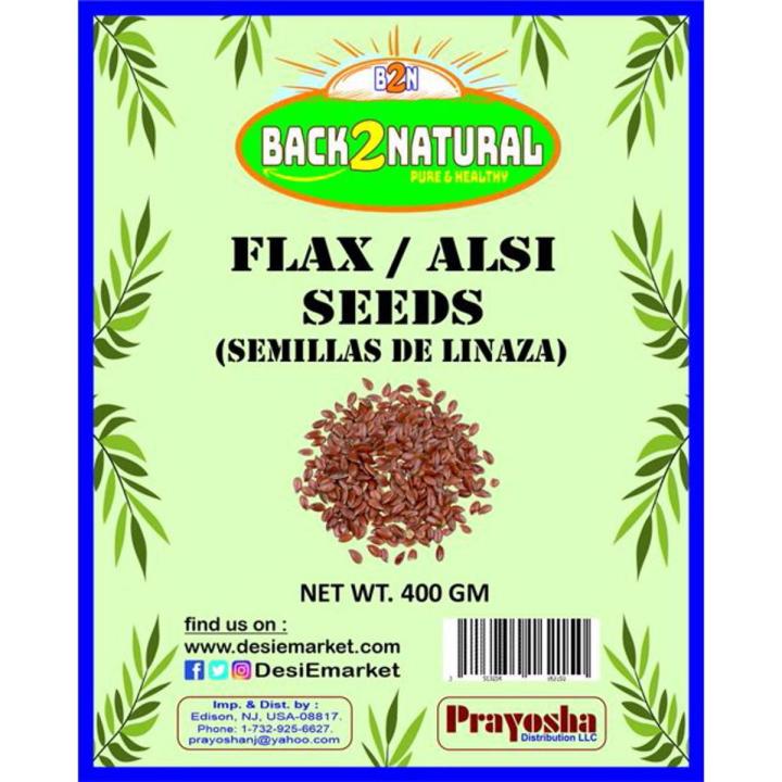 Natural Flax Seeds Powder (Alsi, Linum usitatissimum) 400gm | All ...