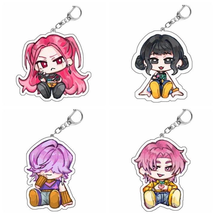 New Demon Hunters Kpop Keychains Huntrix Saja Boys Rumi Zoey Jinu Mira Keyrings Mini Gifts Bag ...