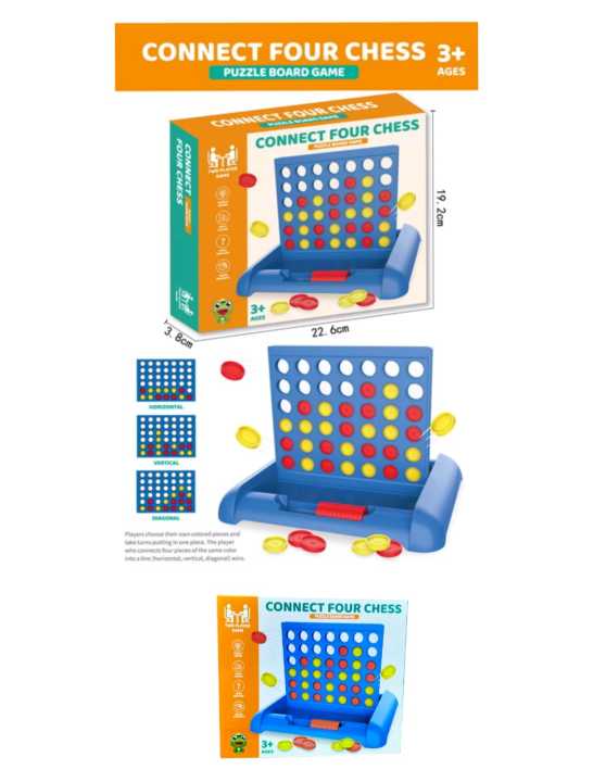 Line-up 4 Connect Four in a Line 4-1 Row Bingo Game Board Game | Daraz.pk
