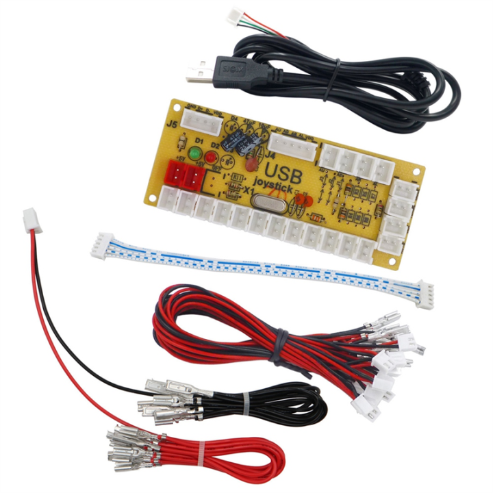 5V LED Zero Board Arcade Game USB Encoder to PC for Joystick Control ...