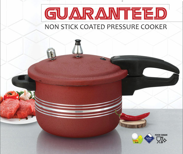 Non-Stick Pressure Cookers High Quality Random Colour Heavy Weight 9L ...