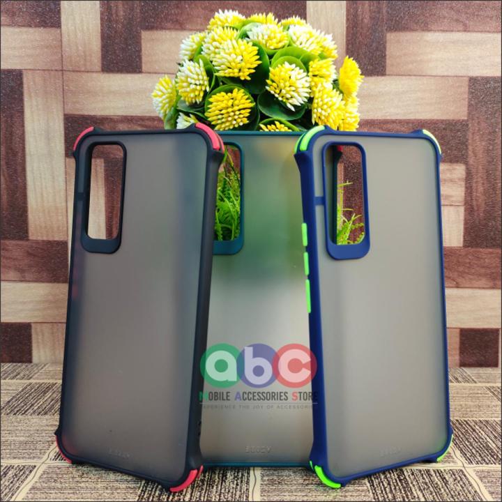 vivoo V20 SE , Smoky Matte with Corners/Camera Bumper Shock Proof Back Cover for V20SE | Daraz.pk