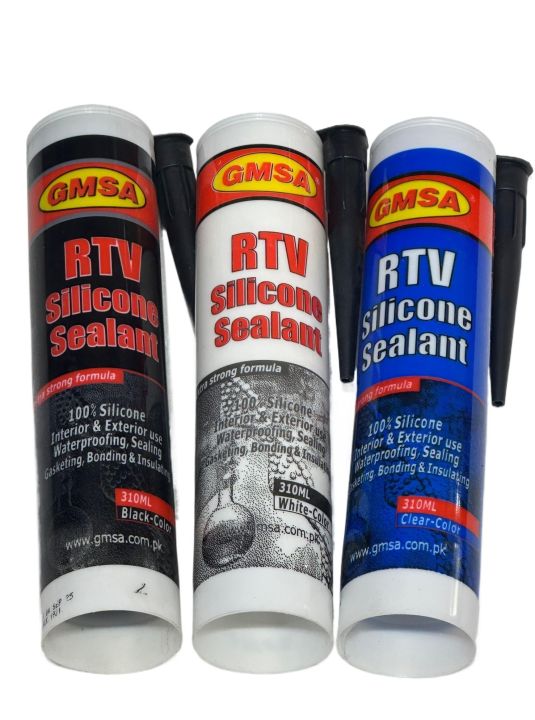 Original GMSA RTV Silicone Sealant TRANSPARENT Clear White & Black ...