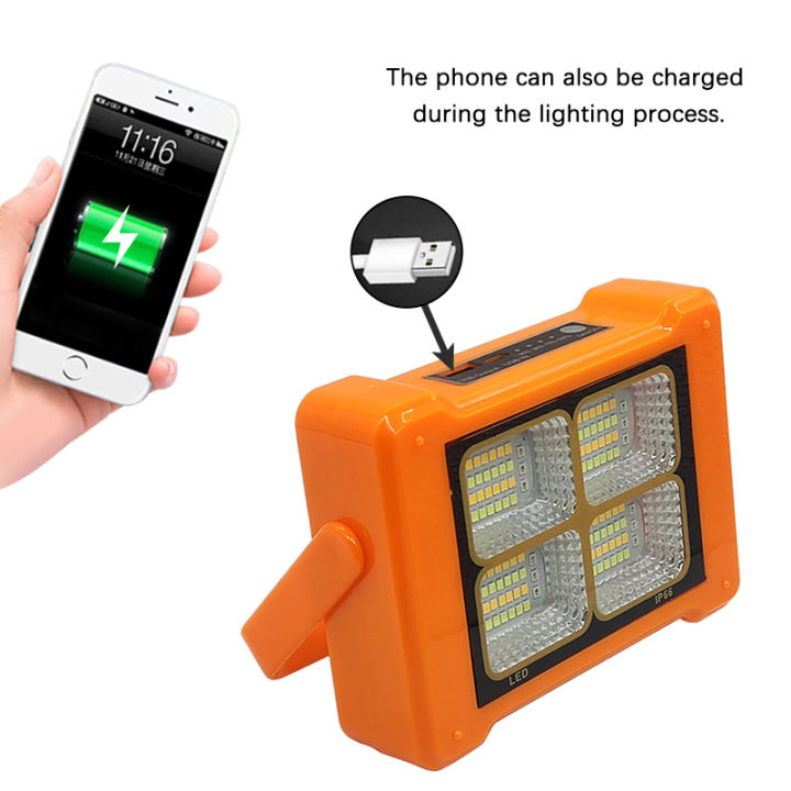 Rechargeable Work Light,Masmejor Portable Led Work Solar Light 100W ...