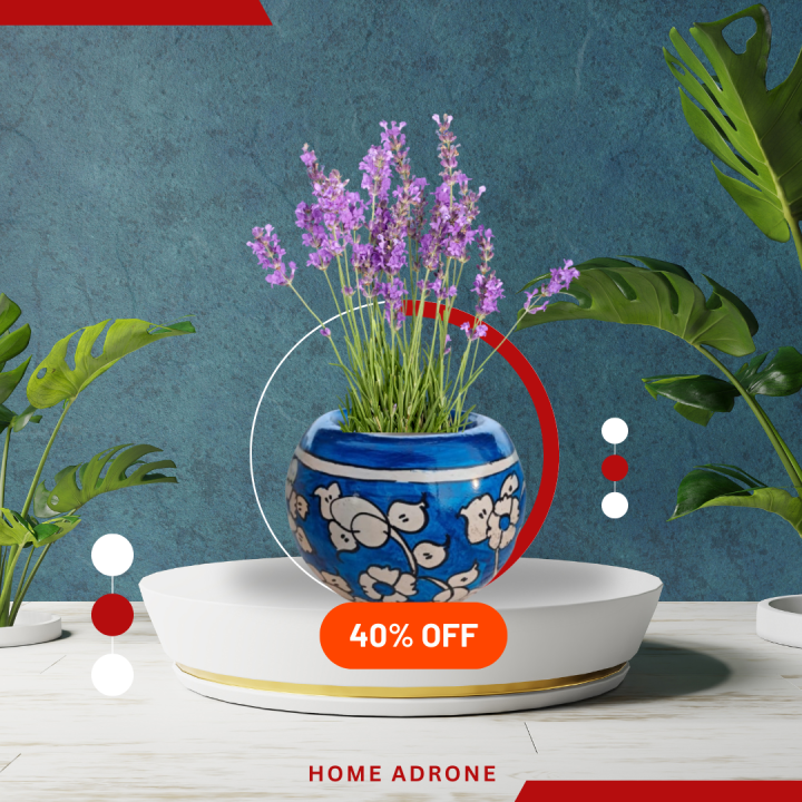 Multan Blue Pottery Vase, 5"x5" – Traditional Handcrafted Decorative ...